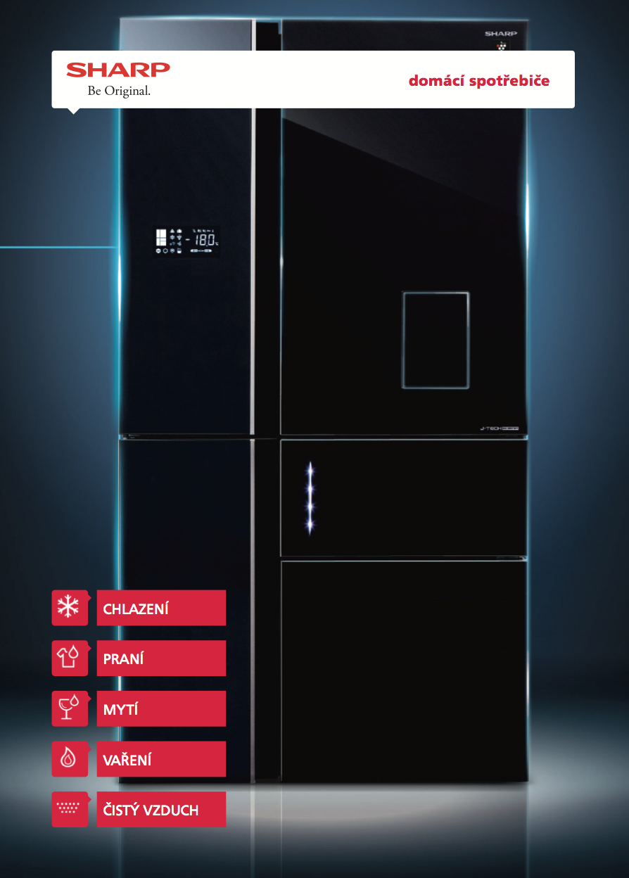 Výběr čističek a čističek se zvlhčovadlem značky Sharp